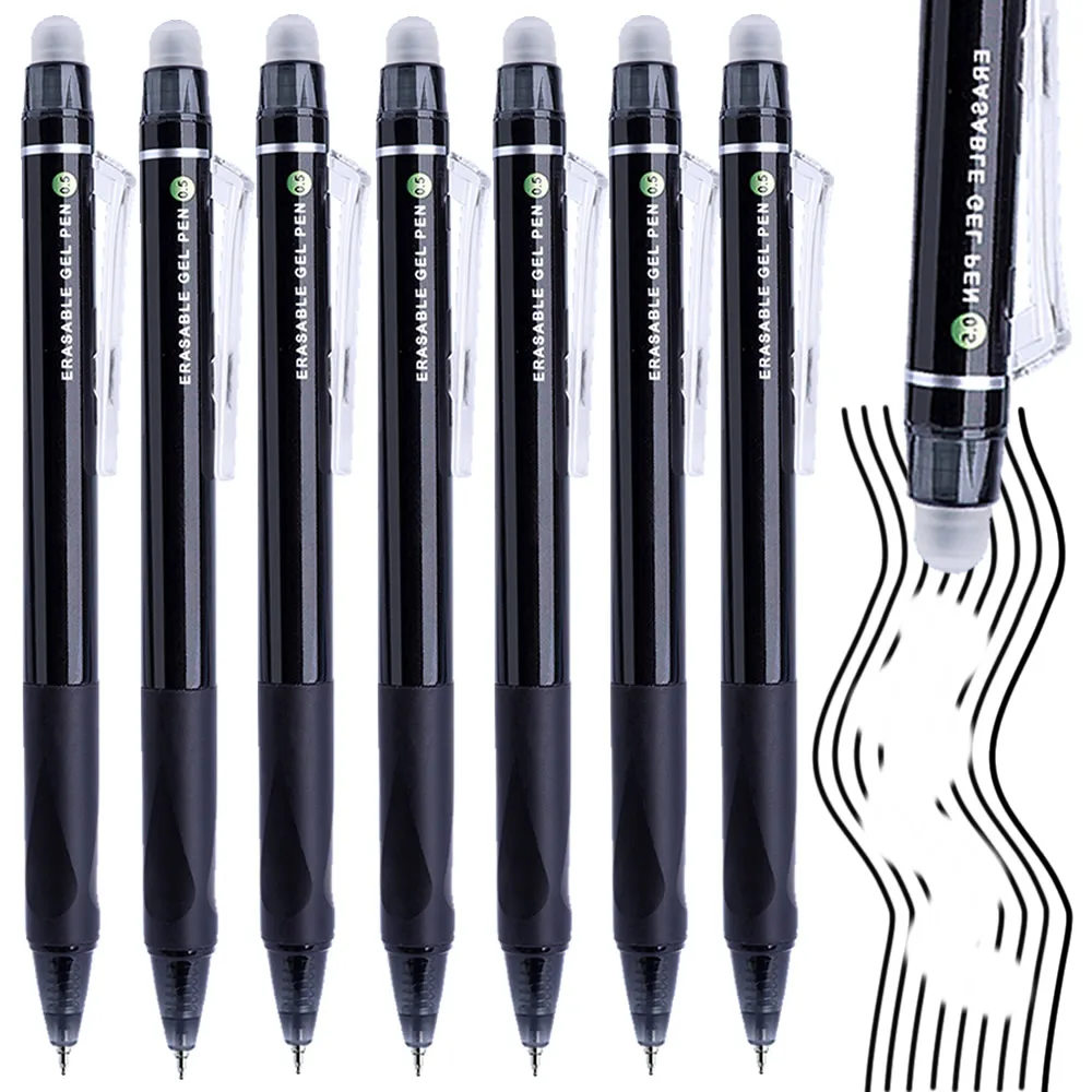 1-5-10Pcs-Erasable-Pen-ST-Tip-Retractable-0-5mm-Black-Ink-Gel-Pens ...