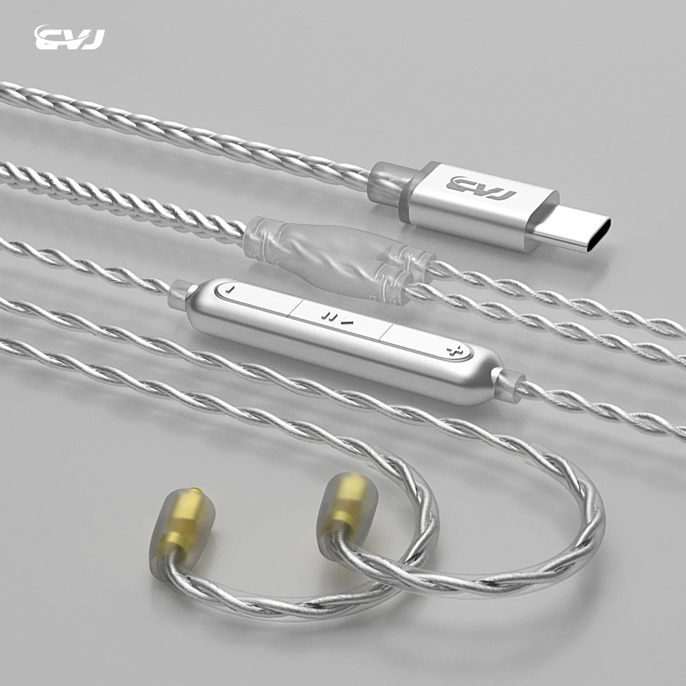 CVJ-V5-TYPEC-DAC-Hd-decoded-Lossless-Silver-plated-Hi-fi-Upgraded-Cable ...