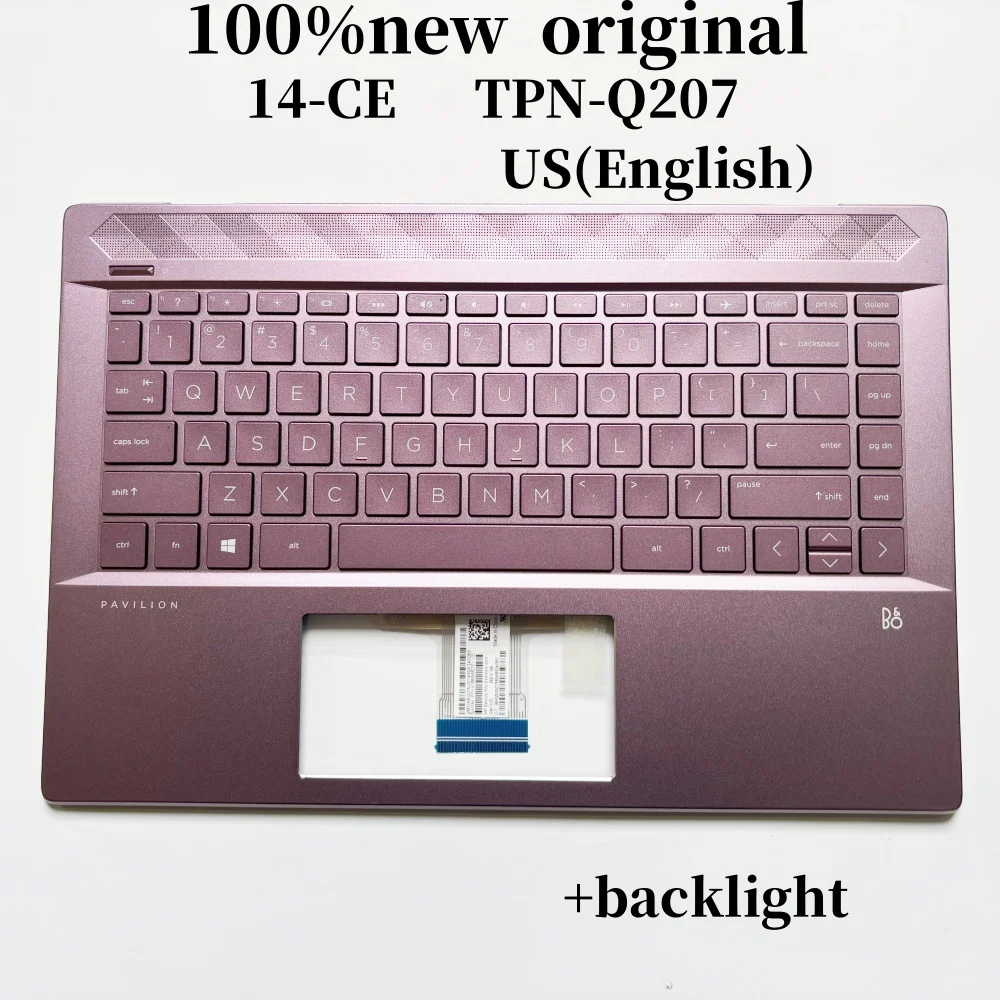 100%New US English TPN-Q207 For HP Pavilion 14-CE keyboard Palmrest ...