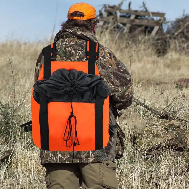 Hunting Chest Pack Orange Hunting Vest With Game Pouch Adjustable ...