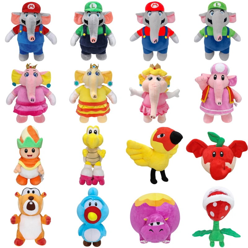 Kawaii-Elephant-Mario-Luigi-Bros-Princess-Peach-Daisy-Poplin-Plush-Toy ...