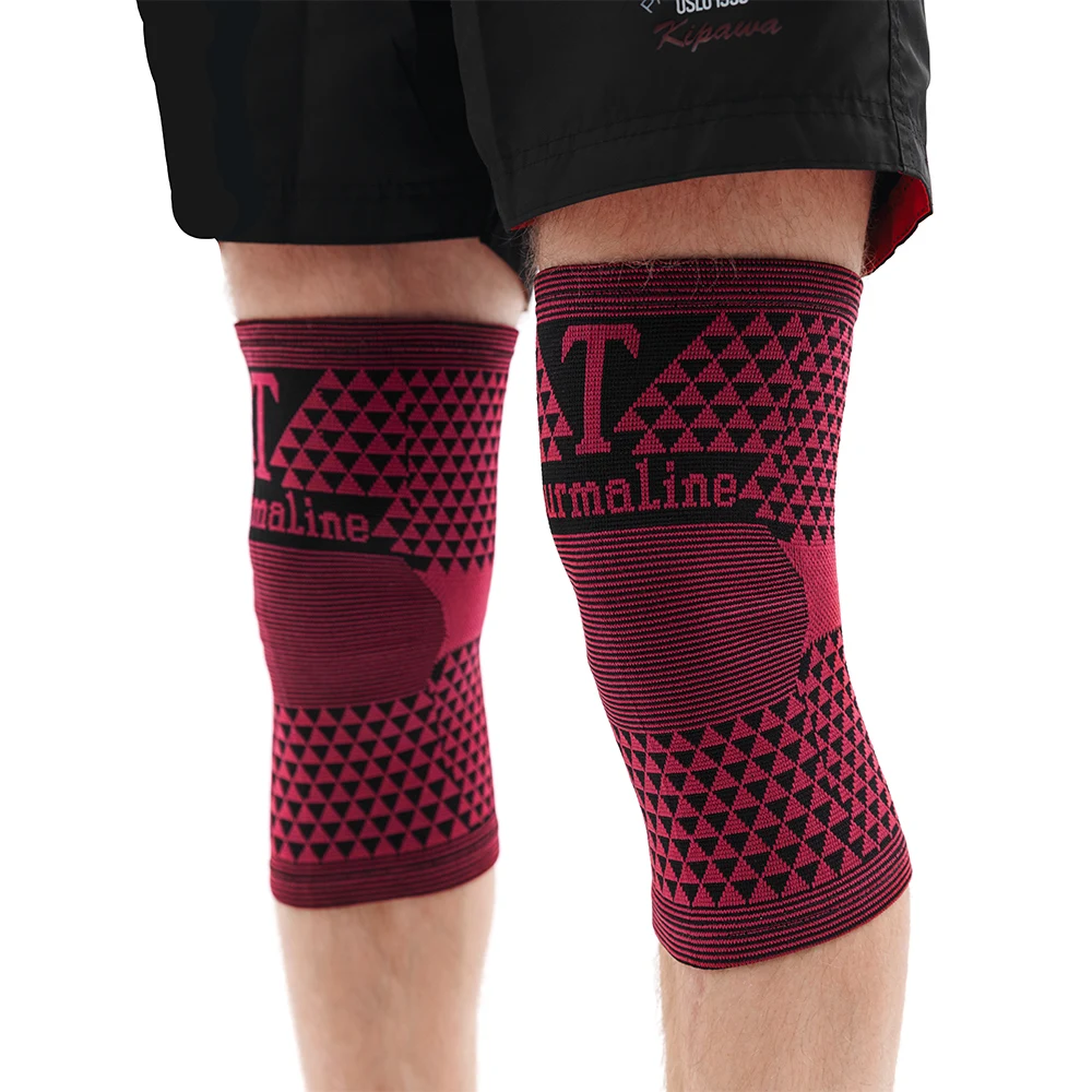 2PCS Tourmaline Knee Pads Magnetic Therapy Knee Support Bandage Far ...
