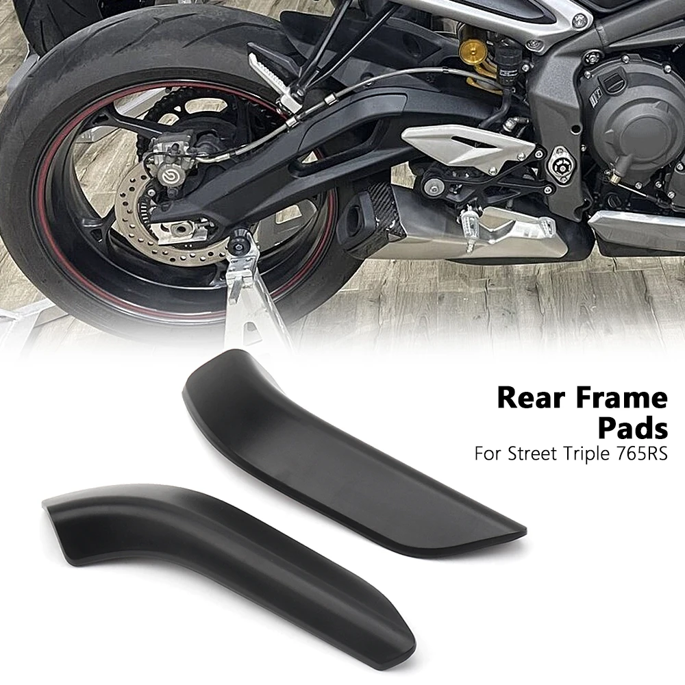 New-For-Street-Triple-765-RS-Motorcycle-Black-Rear-Frame-Pads-Side-Pretective-Guards-Decorative ...