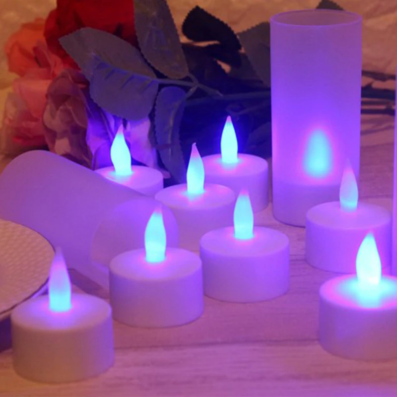 USB-Charge-Light-LED-Rechargeable-Flameless-Tea-Light-Candle-With-USB ...