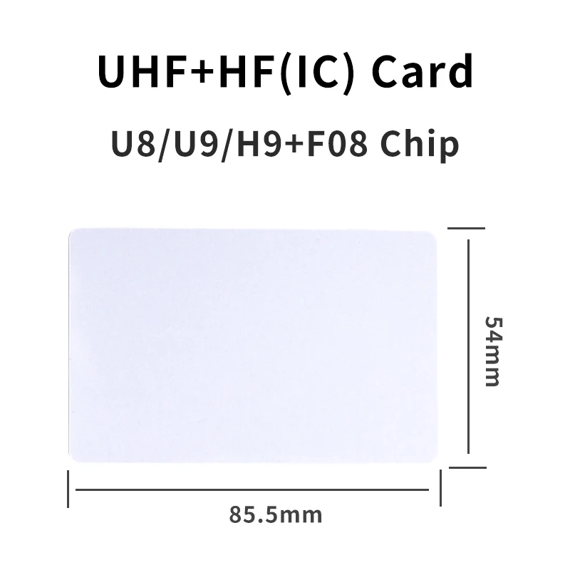 10pcs-Dual-Frequency-Card-UHF-860-960MHZ-HF-13-56Mhz-RFID-Card-Passive ...
