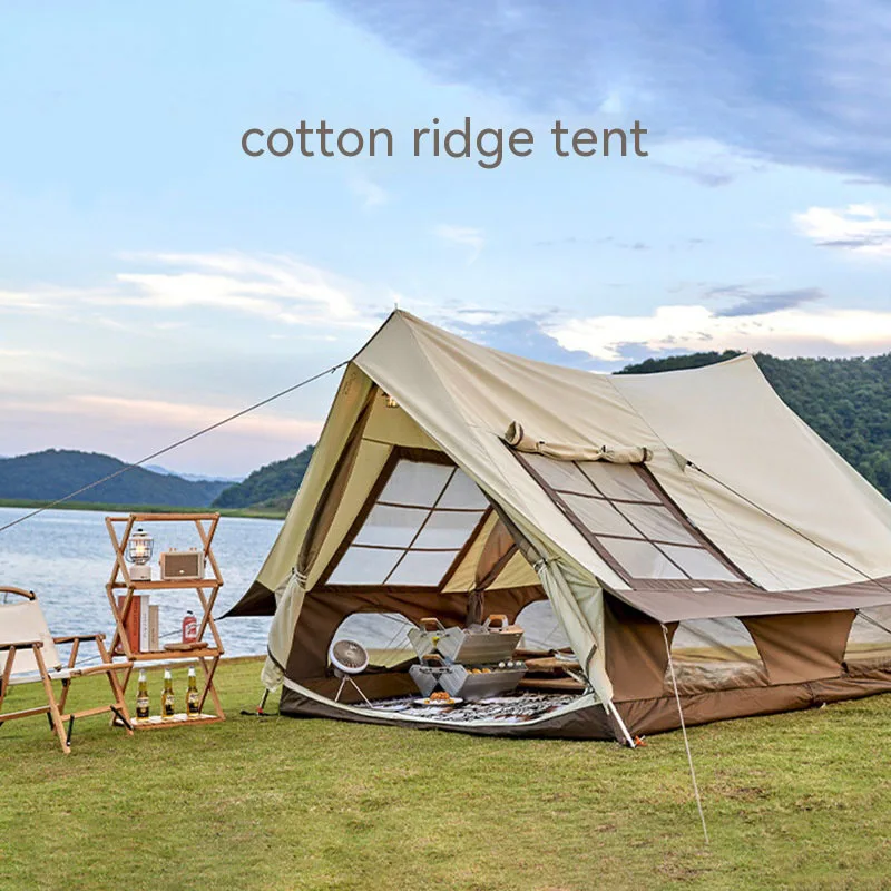 Cotton-Roof-Tent-Outdoor-Camping-Anti-mosquito-And-Rain-Proof-Camping ...