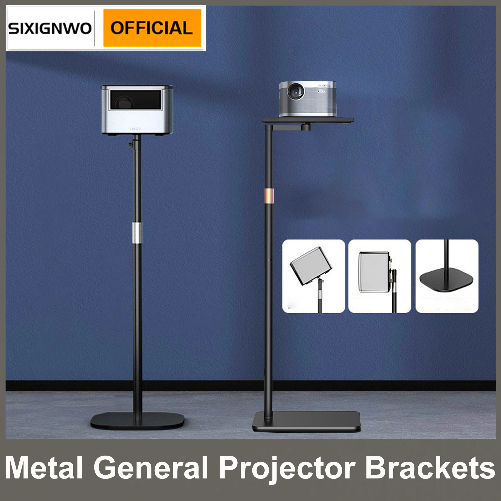 130cm-50Inch-Floor-Projector-Support-Stand-Metal-Holder-Multi-angle ...
