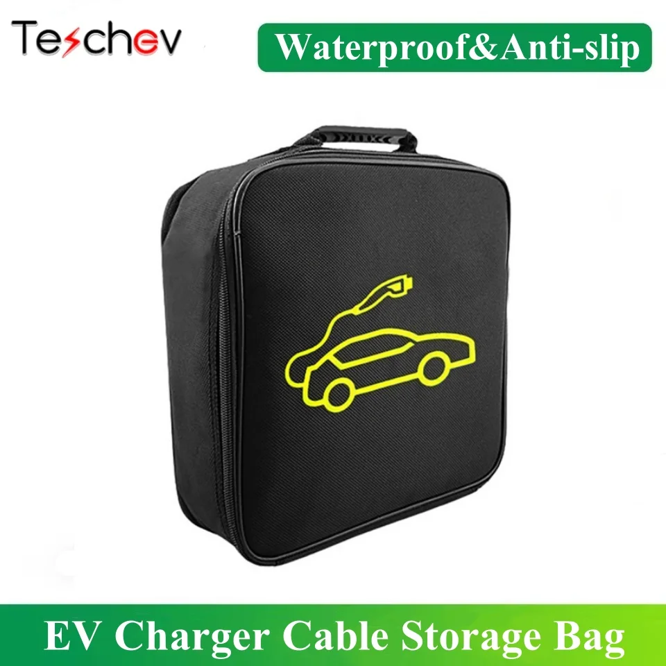 EV Car Charging Cable Storage Carry Bag For Electric Vehicle Charger ...
