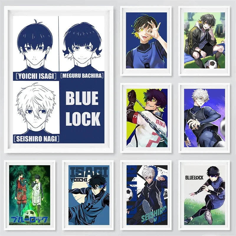 Blue-Lock-Anime-Poster-Canvas-Prints-Japanese-Anime-Character-Wall-Art ...