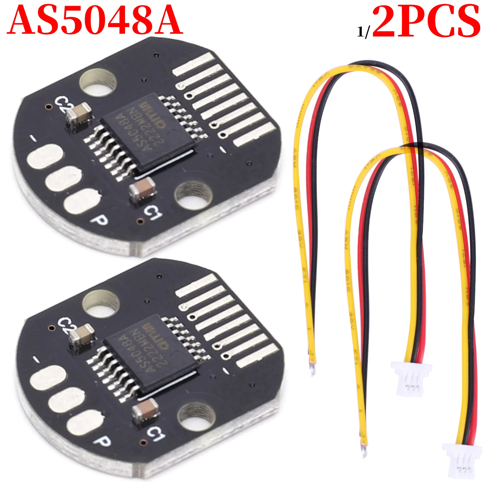 1-2PCS-AS5048A-Magnetic-Encoder-PWM-SPI-Interface-High-Precision-14-Bit-Brushless-Motor-AS5048A ...