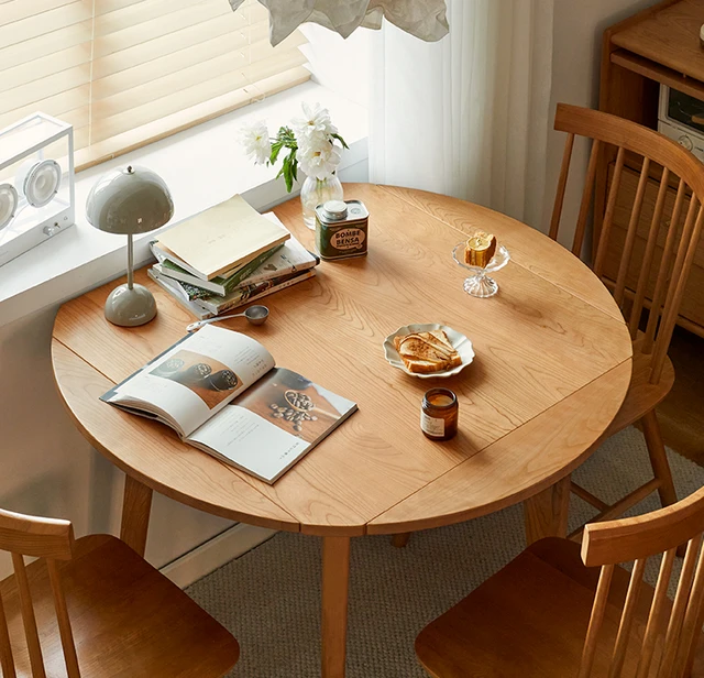 Small Round Japanese Style Dining Table