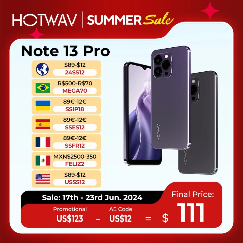 World-Premiere-HOTWAV-Note-13-Pro-Smartphone-6-6-HD-Android-13-16GB ...
