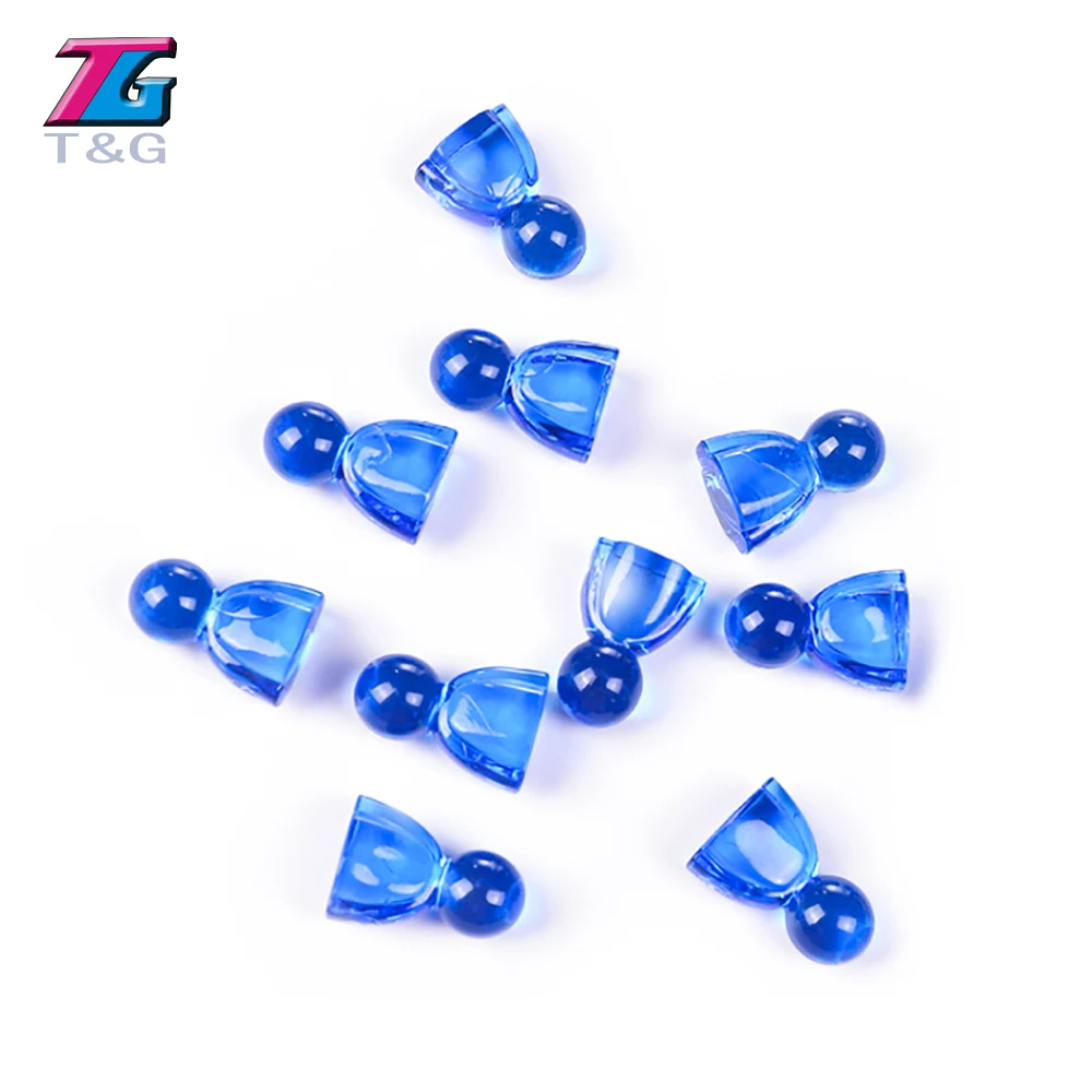 Acrylic Games Markers 50pcs Colored Transparent Humanoid Chess Pieces ...