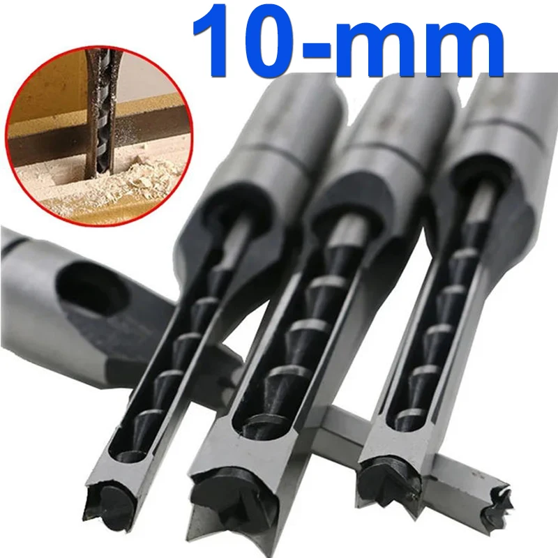 1Pcs-10mm-HSS-Square-hole-drill-Woodworking-Drill-Tools-Auger-Mortising ...