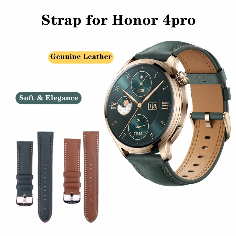 22mm Genuine Leather Watch Strap for Honor 4pro GS3 Soft Calf Leather ...