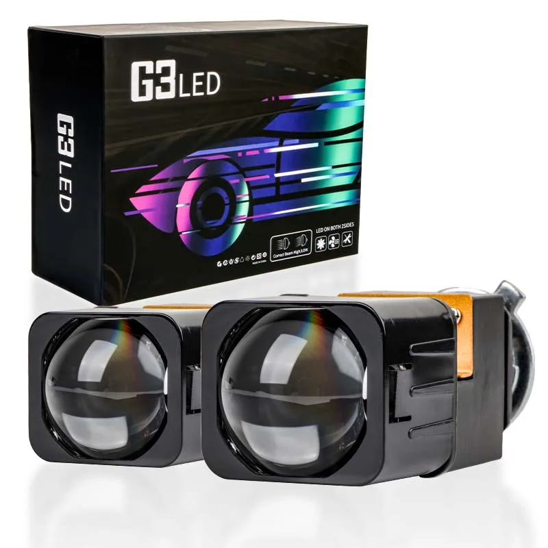 Auto-LED-Headlights1-5-Inch-Matrix-Dual-Lens-Square-H4-Projector-CSP ...