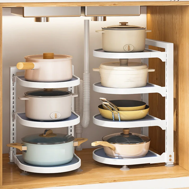 Pot-Rack-Kitchen-Countertop-Pots-and-Pans-Organizer-Cabinet-Multi-Layer ...