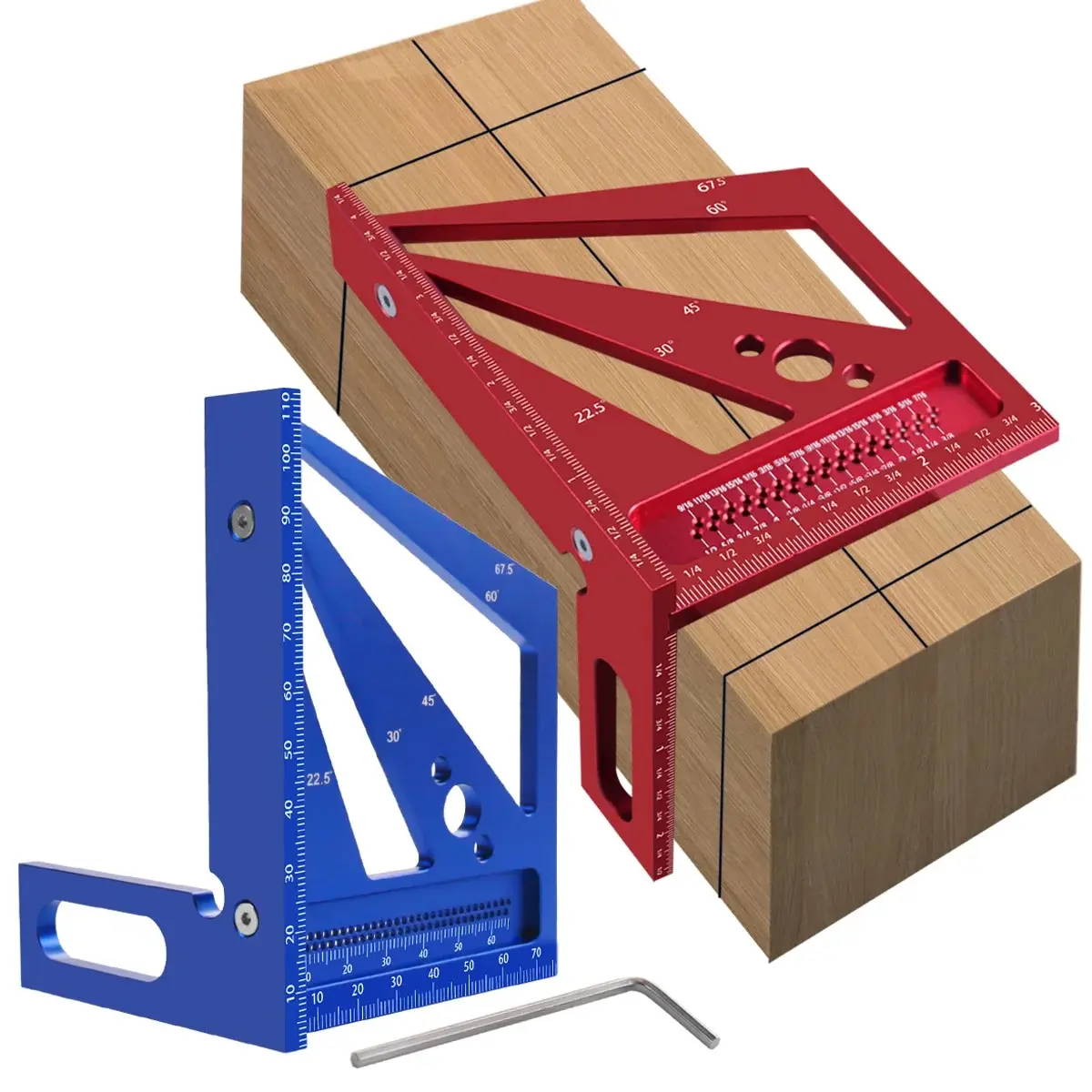 3D-Multi-Angle-Woodworking-Square-Protractor-Aluminum-Alloy-Miter ...
