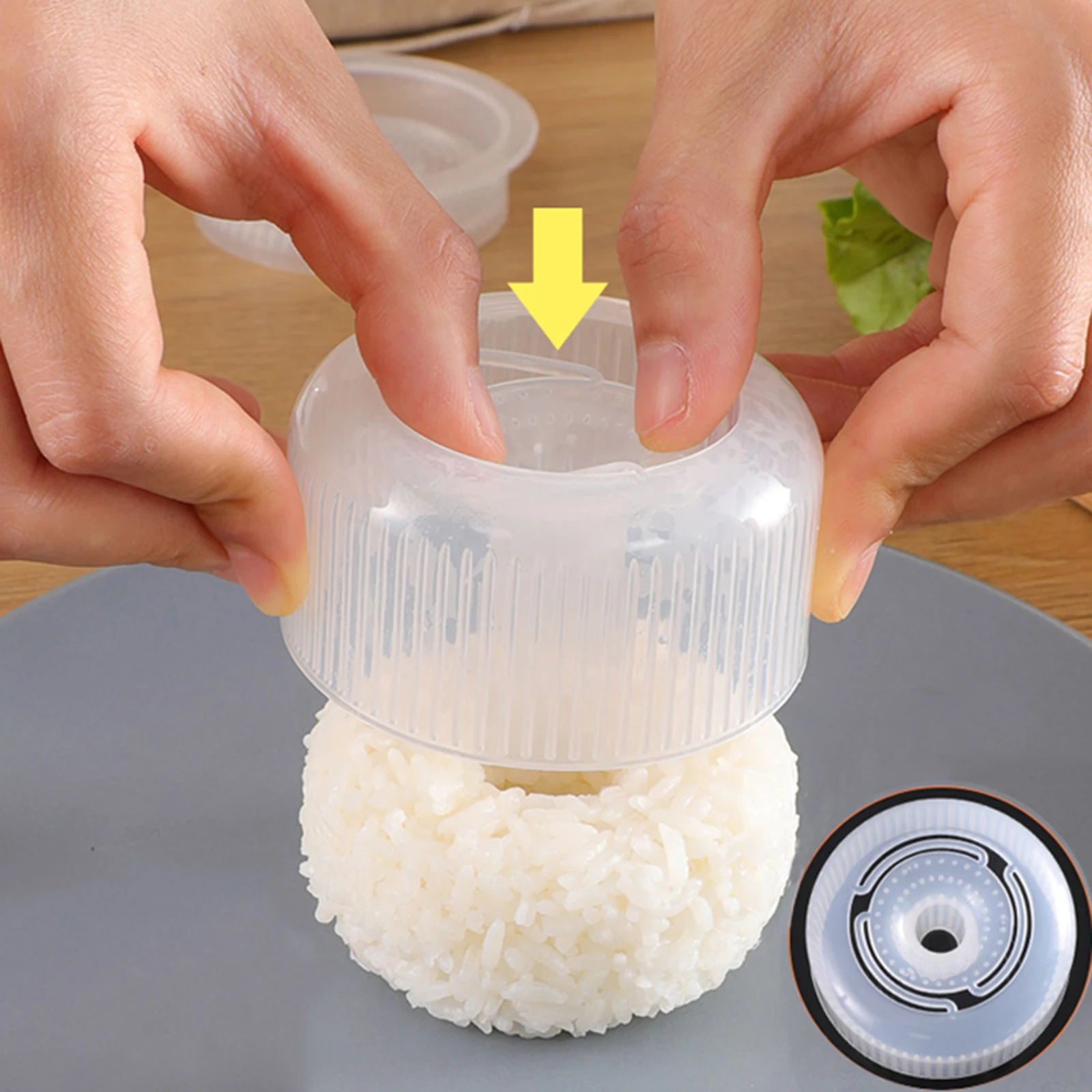 Donut-Shape-Onigiri-Form-Plastic-Non-Stick-Sushi-Maker-Set-DIY-Easy ...