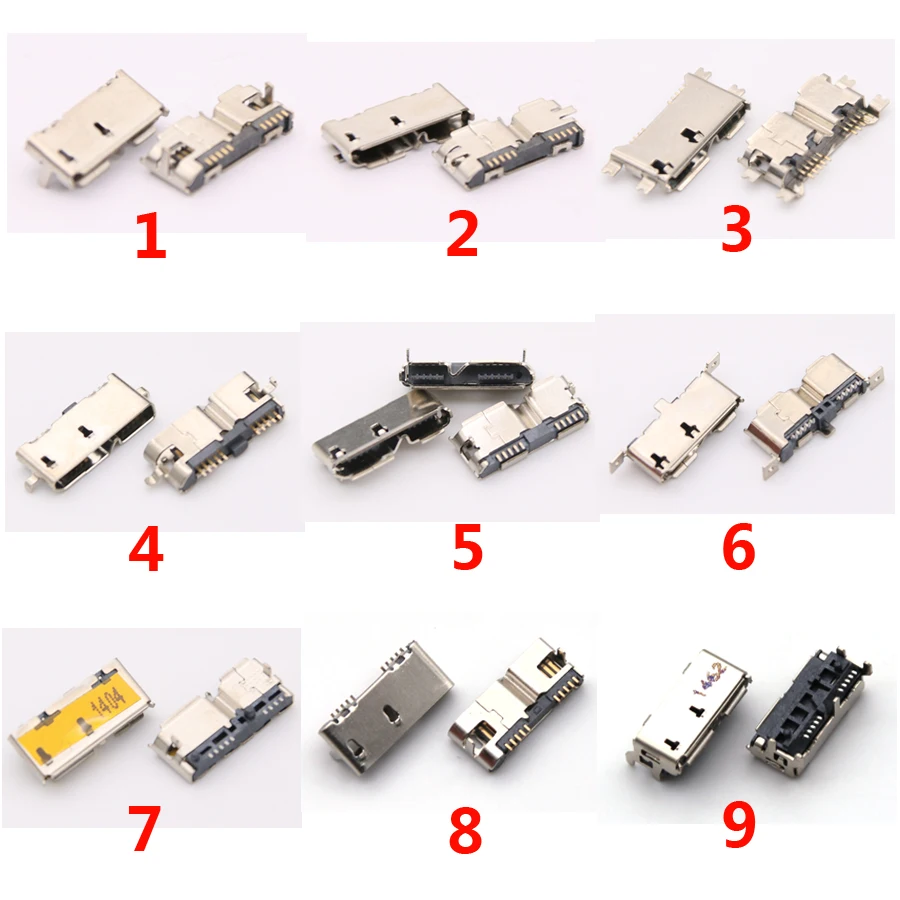 1PC Micro USB 3.0 B Type DIP Female Socket 10pin USB Connector For ...