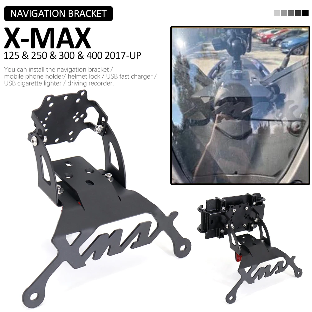 For-Yamaha-XMAX-X-MAX-125-250-300-400-Motorcycle-Accessories-Phone ...