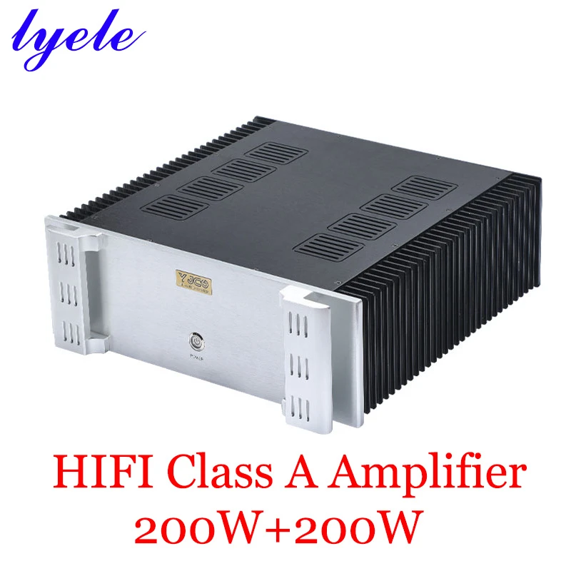 Lyele 오디오 200W Hifi 증폭기 고성능 종류 A 전력 증폭기 90W * 2 8Ω 200W * 2 4Ω Hifi 오디오 2 수로