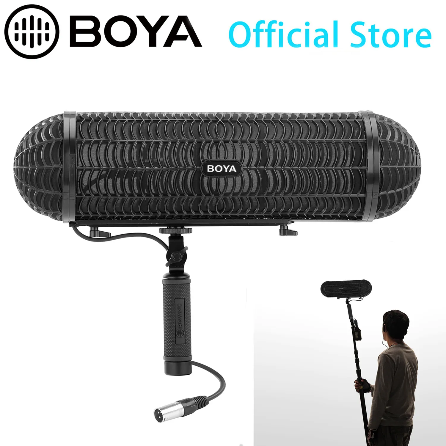 BOYA BY WS1000 Microphones Blimp Windshield Suspension System for ...