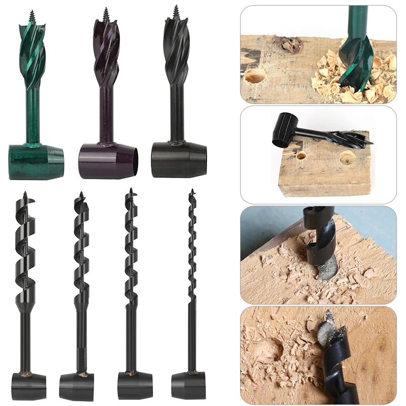 Taladro-manual-de-madera-con-mango-multifunci-n-broca-de-acero-al ...