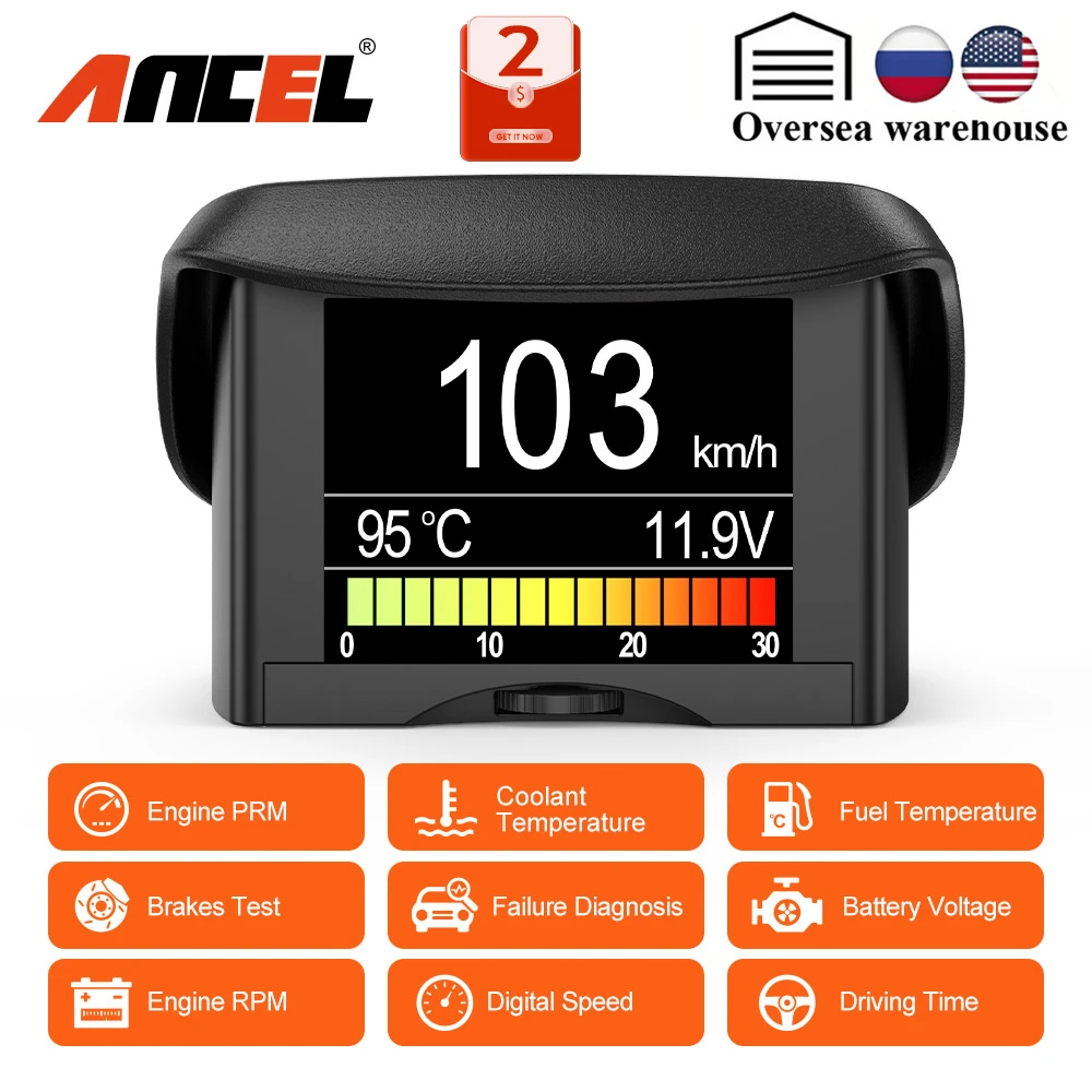 Automobile On-board Computer Ancel A202 Car Digital Obd 2 Computer ...