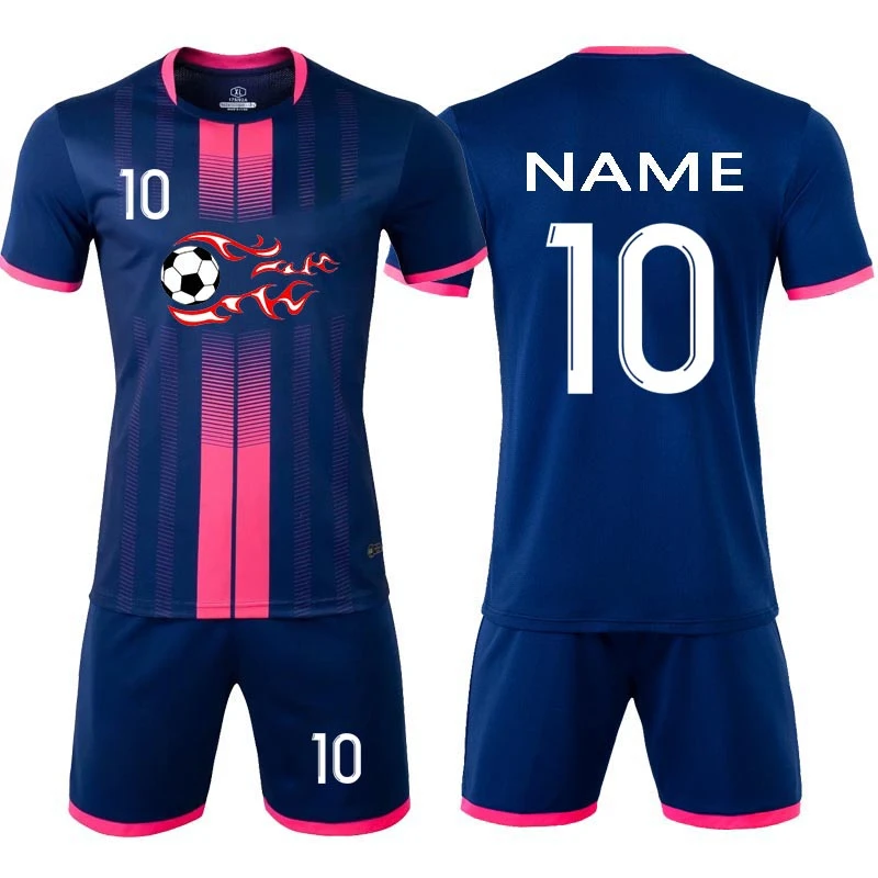 Children Football Jerseys Men Boys Soccer Clothes Sets Short Sleeve ...