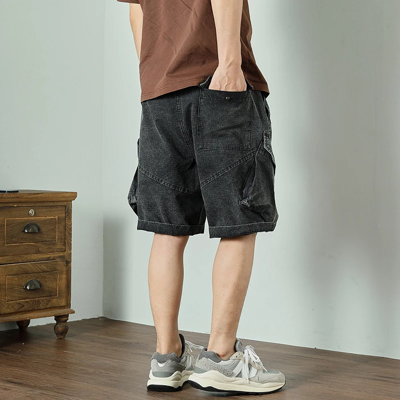 American-Vintage-Casual-Multi-Pockets-Shorts-for-Men-Summer-Outdoor ...
