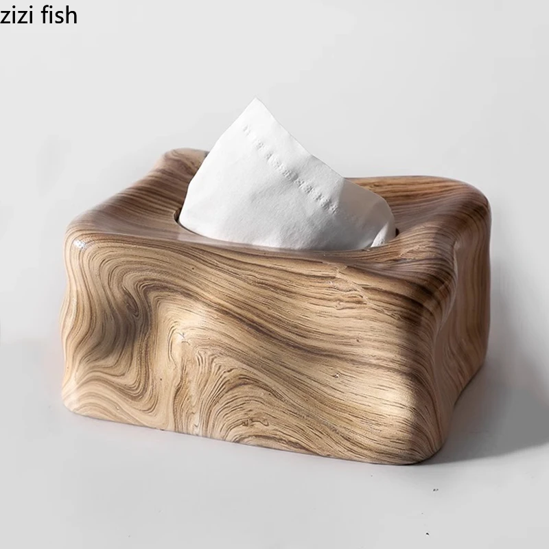 Marble Patterned Ceramic Tissue Box Handmade Water Transfer Napkins ...