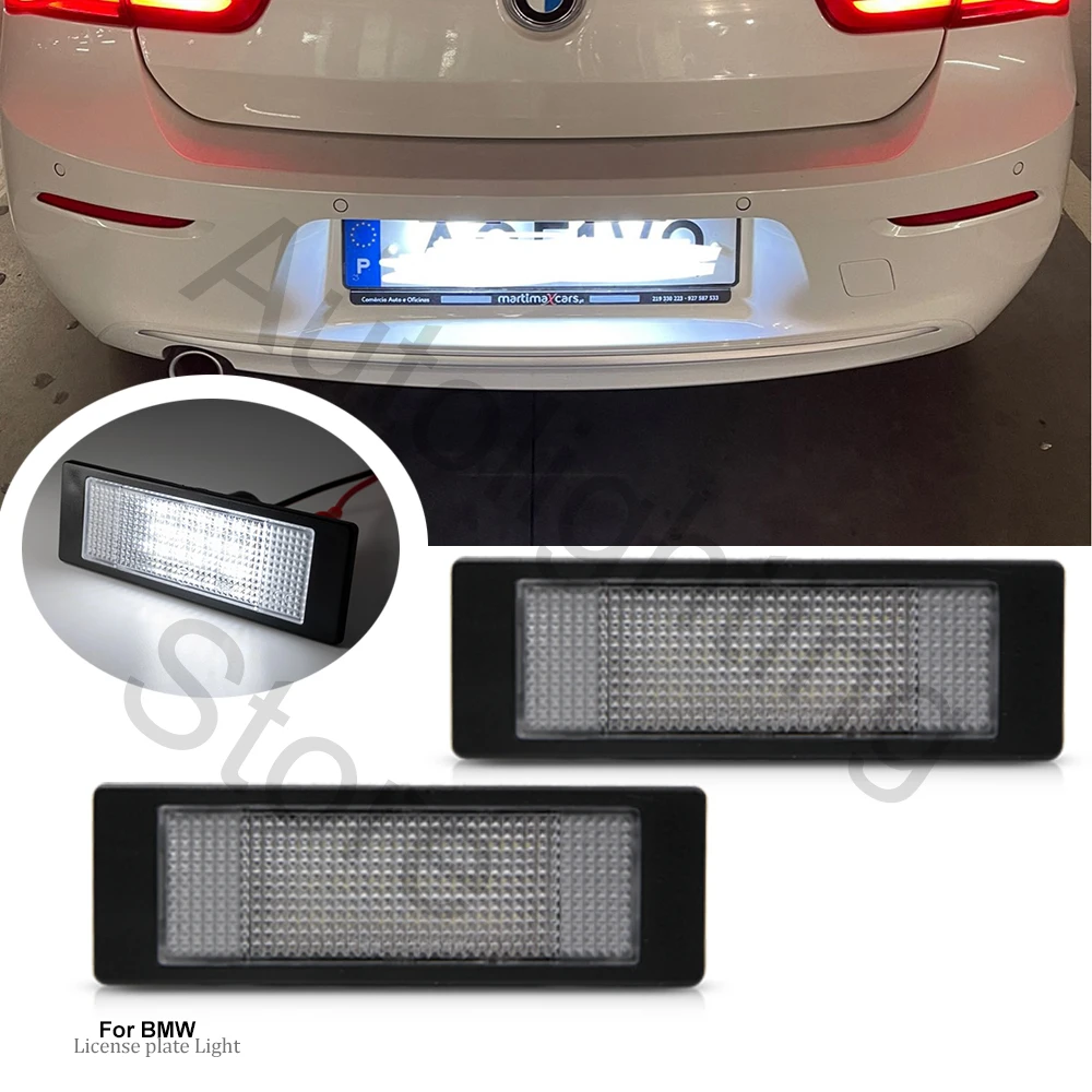 2XCar-LED-License-Number-Plate-Light-canbus-for-BMW-E81-E87-E63-E64-E89 ...