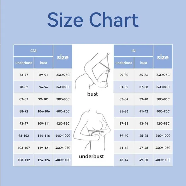 38c Bra Size Chart