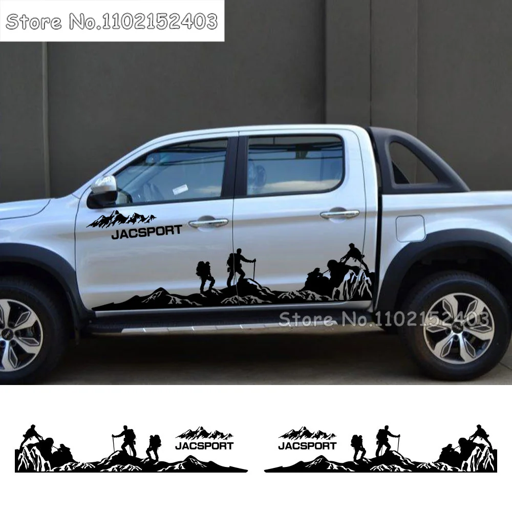 Door Side Sticker For JAC Shuailing T6 T8 Pro Truck Mountain Climb ...