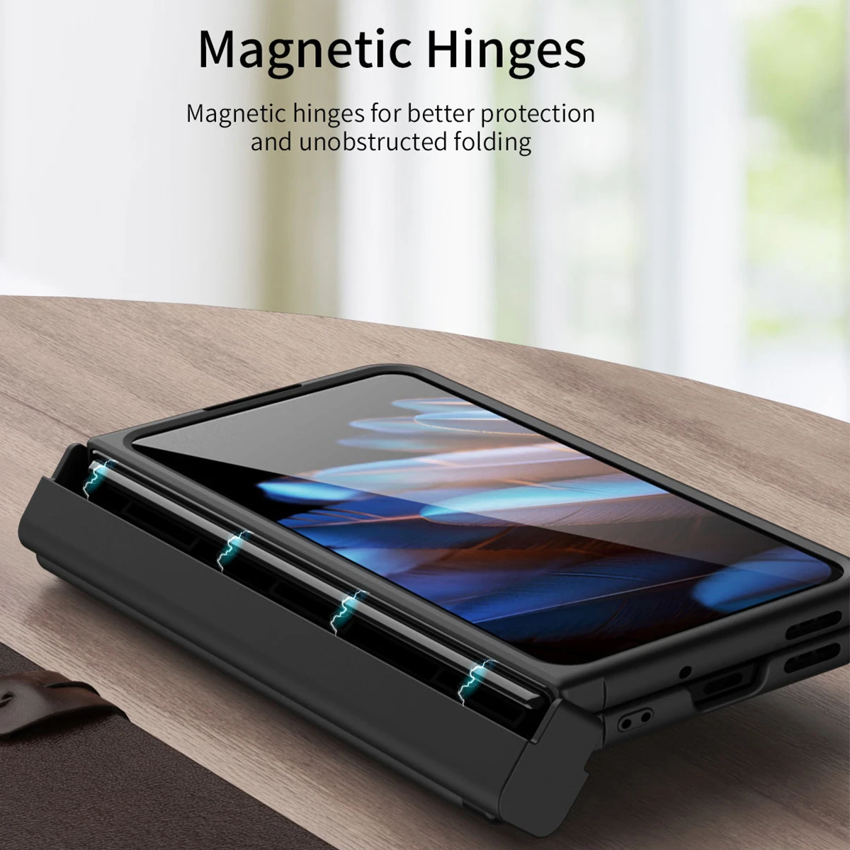 Magnetic Hinge Pen Slot For OPPO Find N 2 Case With Touch Stylus Front ...