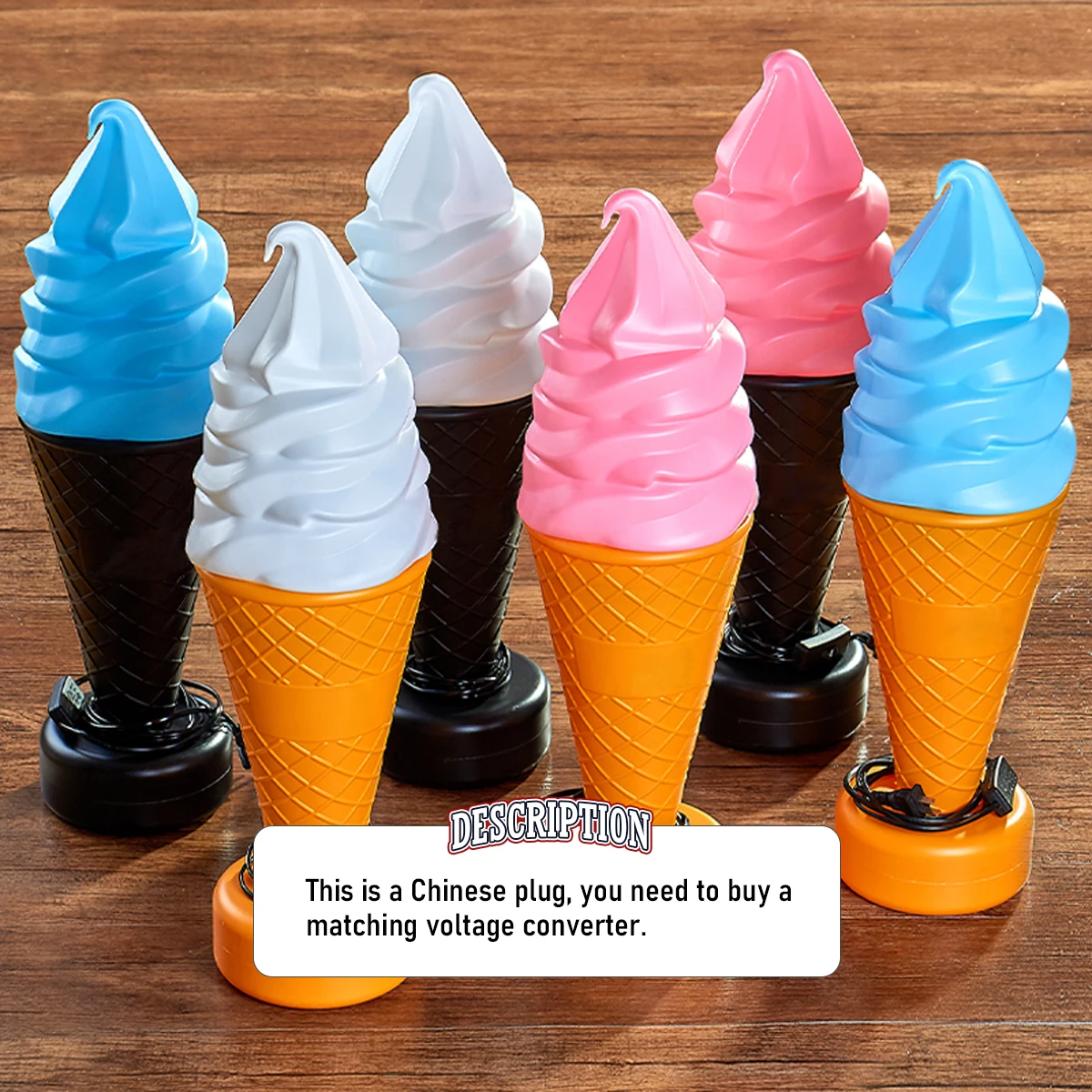 Giant-LED-Ice-Cream-Sculpture-Model-Lamp-with-Power-Supply-Table-Decor ...