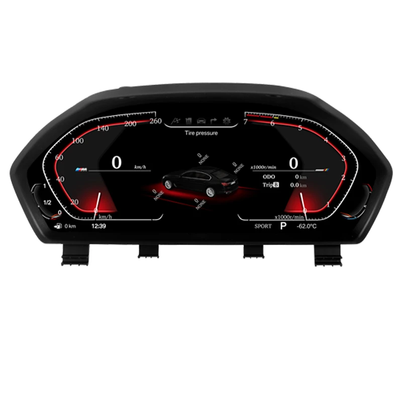 12.3" Linux Car Lcd Dashboard Panel Virtual Cockpit Speedometer For Bmw ...