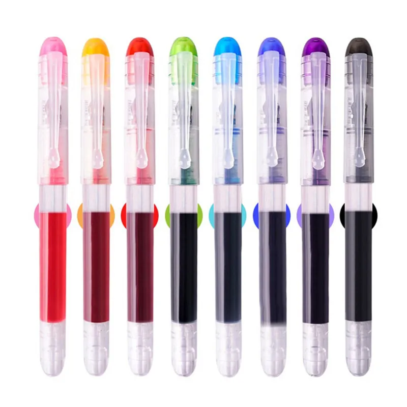 Luxury-Quality-Transparent-8-Colour-Ink-Business-Office-Student-School ...
