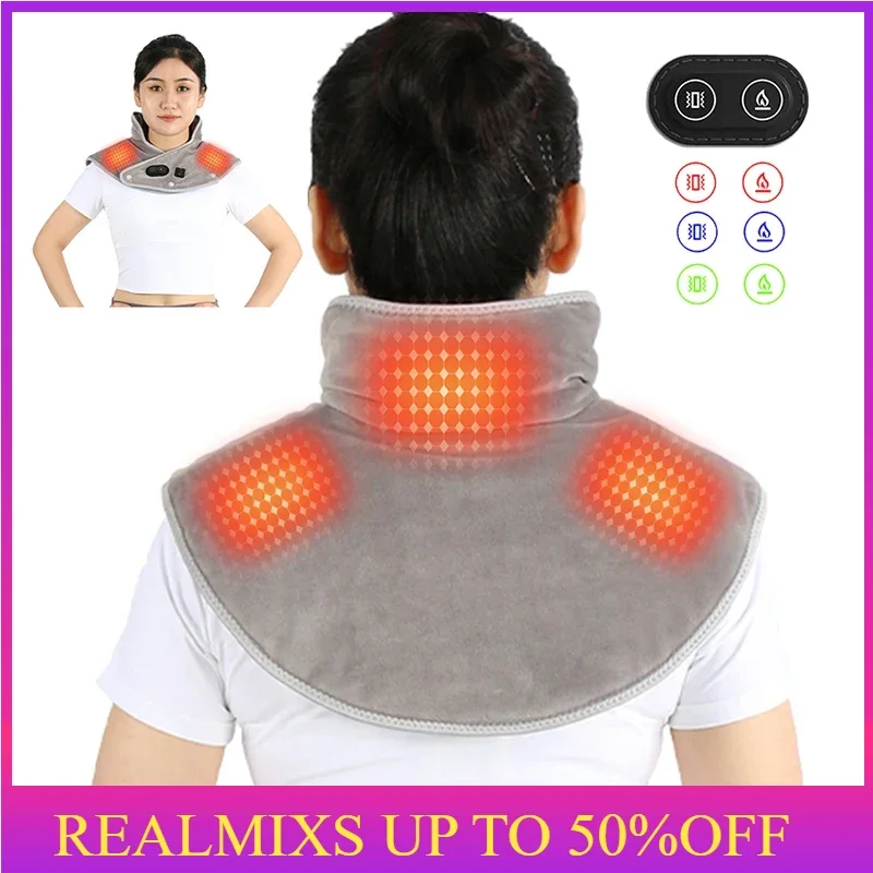 Electric-Heated-Shoulder-Massager-USB-Heating-Pad-Wrap-Neck-Cervical ...