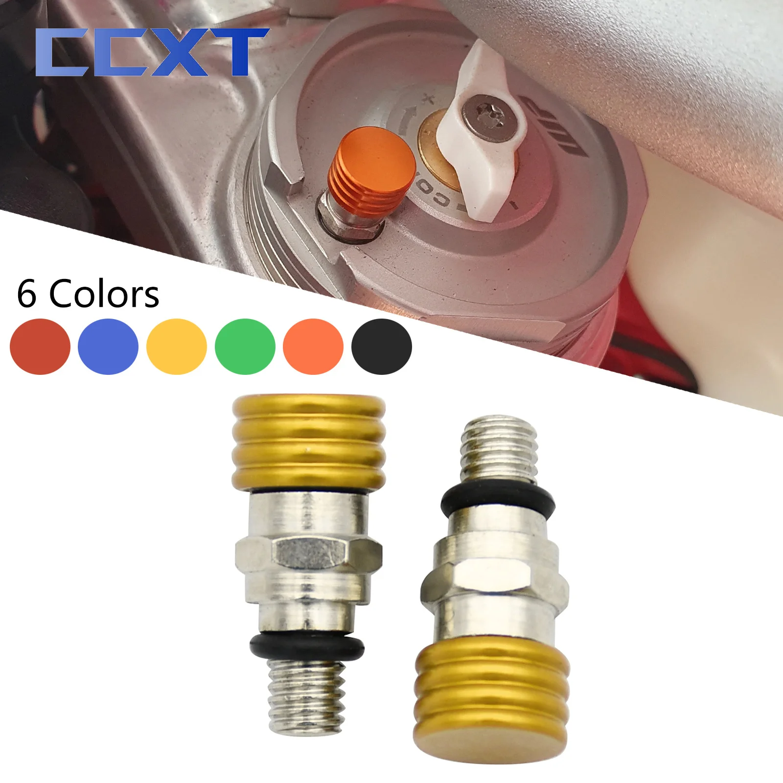 M5x0.8 Bleed Waterproof Front Fork Bleeder Relief Valve For Yamaha YZ ...
