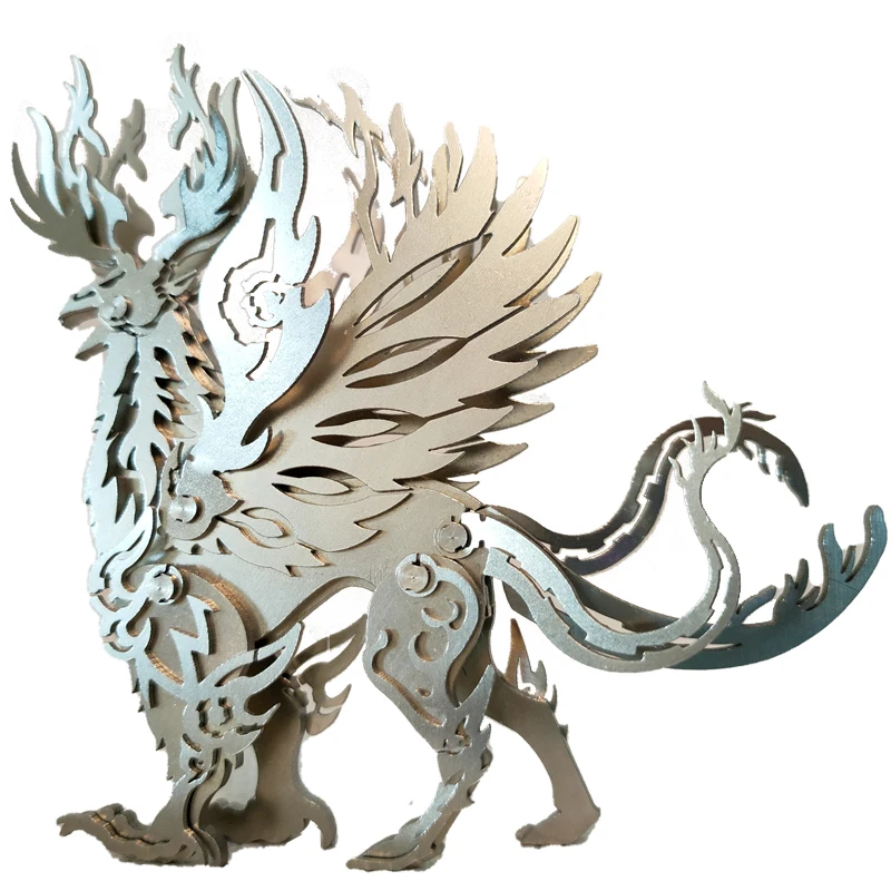 23PCS-3D-Metal-Feilian-Model-Kit-Mechanical-Ancient-Divine-Beast-Models ...