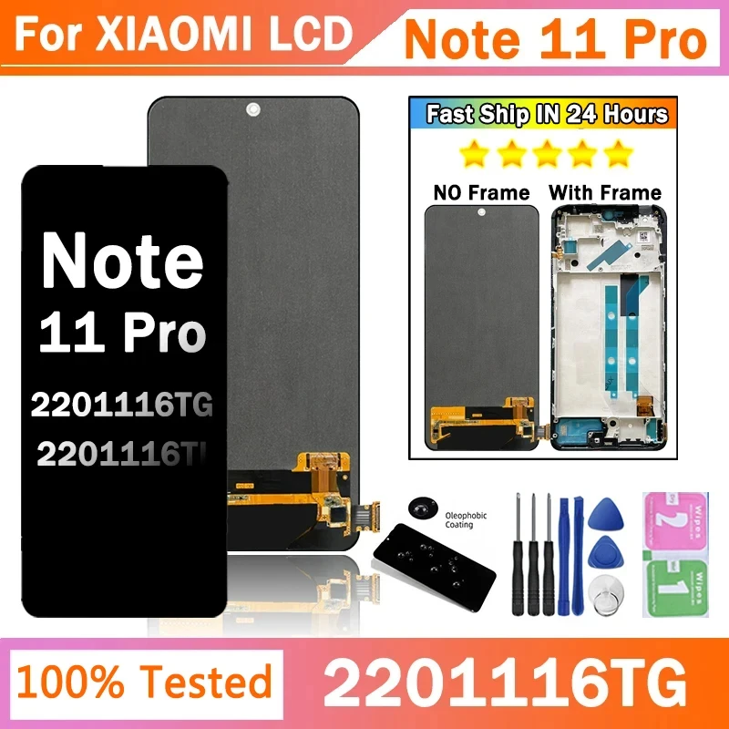Good-Quality-For-Xiaomi-Redmi-Note-11-Pro-LCD-2201116TG-2201116TI ...