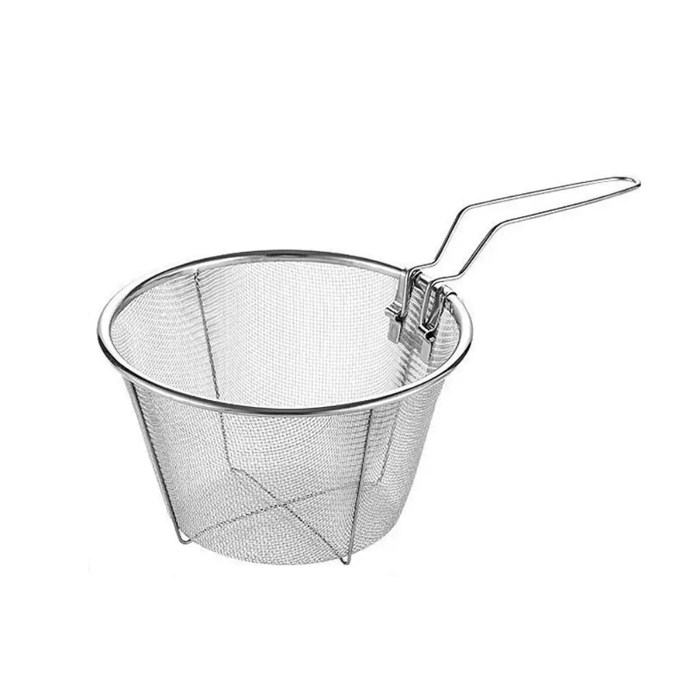Stainless-Steel-Frying-Basket-Mesh-French-Chef-Fries-Chip-Basket ...