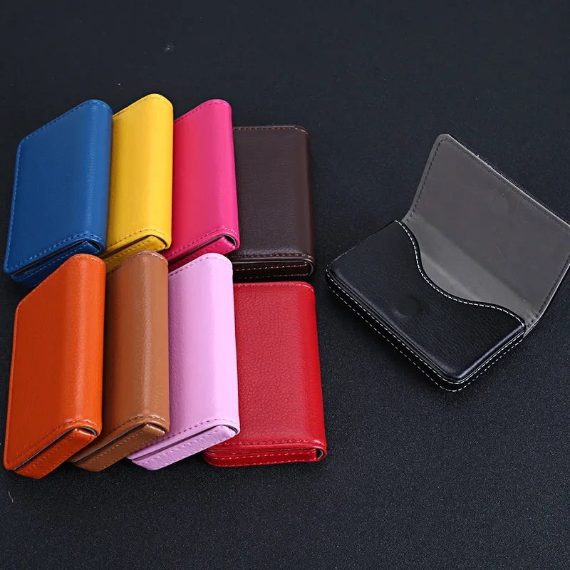 Multicolor-High-Grade-PU-Leather-stainless-Steel-Metal-Card-Box ...