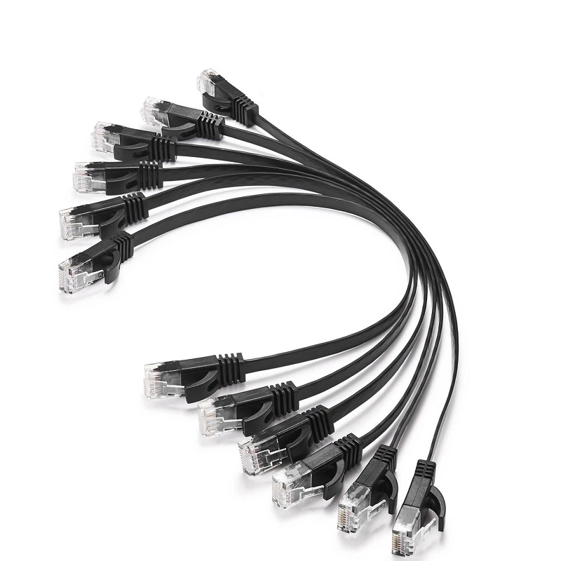 6pack 15cm 50cm 1m 2m3m5m10m 30m 98FT cable CAT6 Flat UTP Ethernet ...