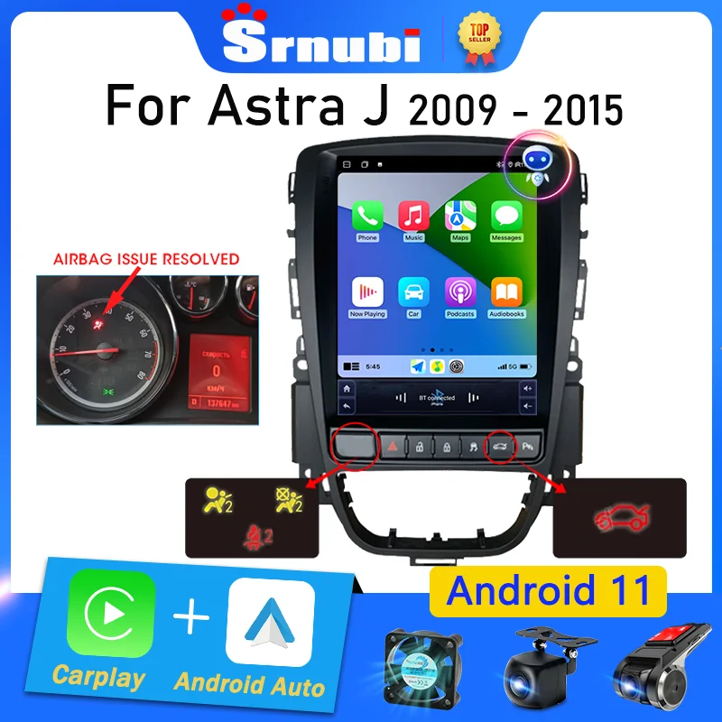 Srnubi Radio con GPS para coche, reproductor Multimedia con Android 11, 2 Din, Carplay, DVD ...