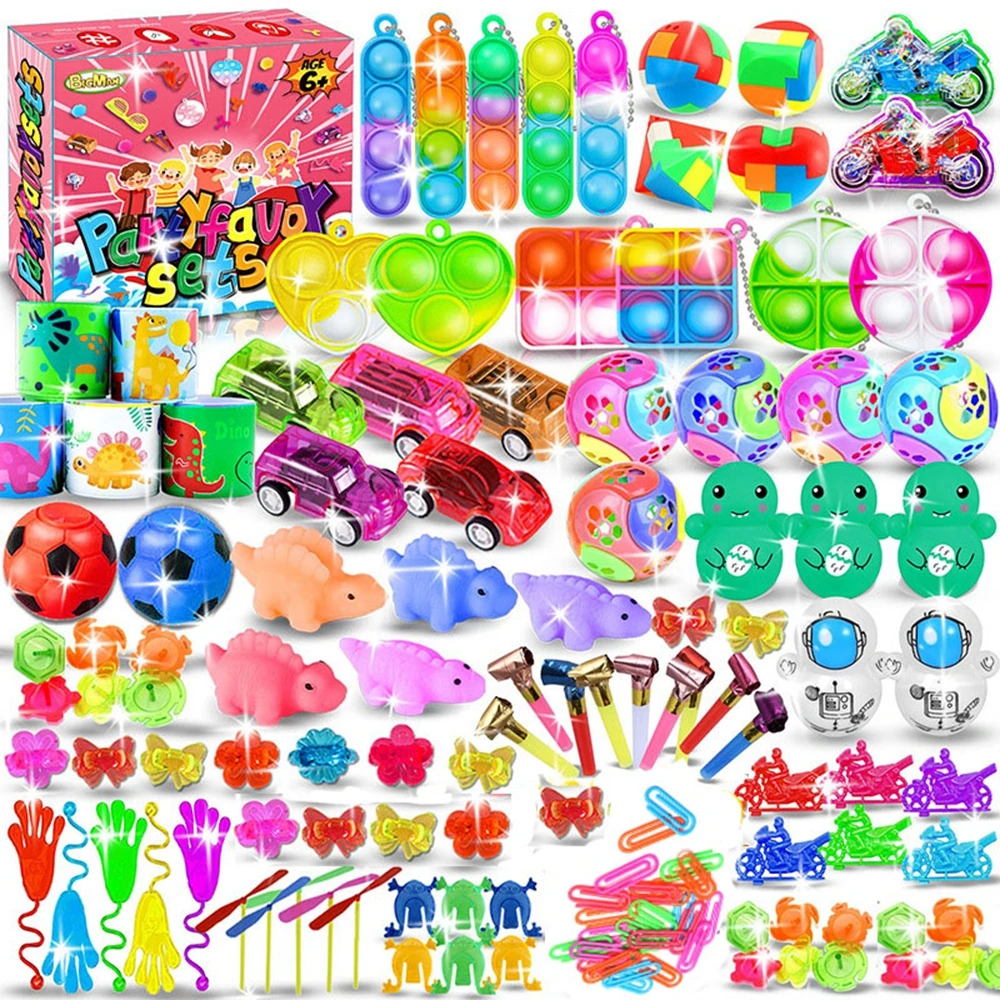 150PCS for Kids Adult Fidget Sensory Toys Set Party Favors Small Mini ...