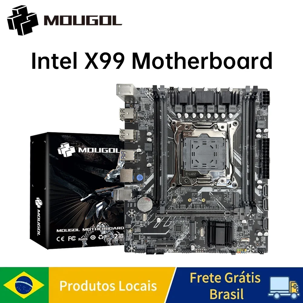 Placa-m-e-MOUGOL-X99-P4-Suporte-Dual-Channel-DDR4-2133MHz-RAM-ECC-M-2 ...