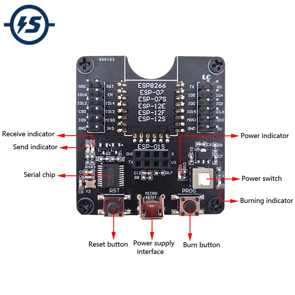 Esp8266 Esp Wroom 32 Development Board Test Esp32 Burning Fixture Tool ...
